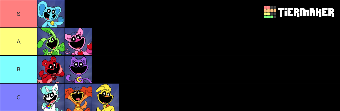 Smiling Critters Tier List (Community Rankings) - TierMaker