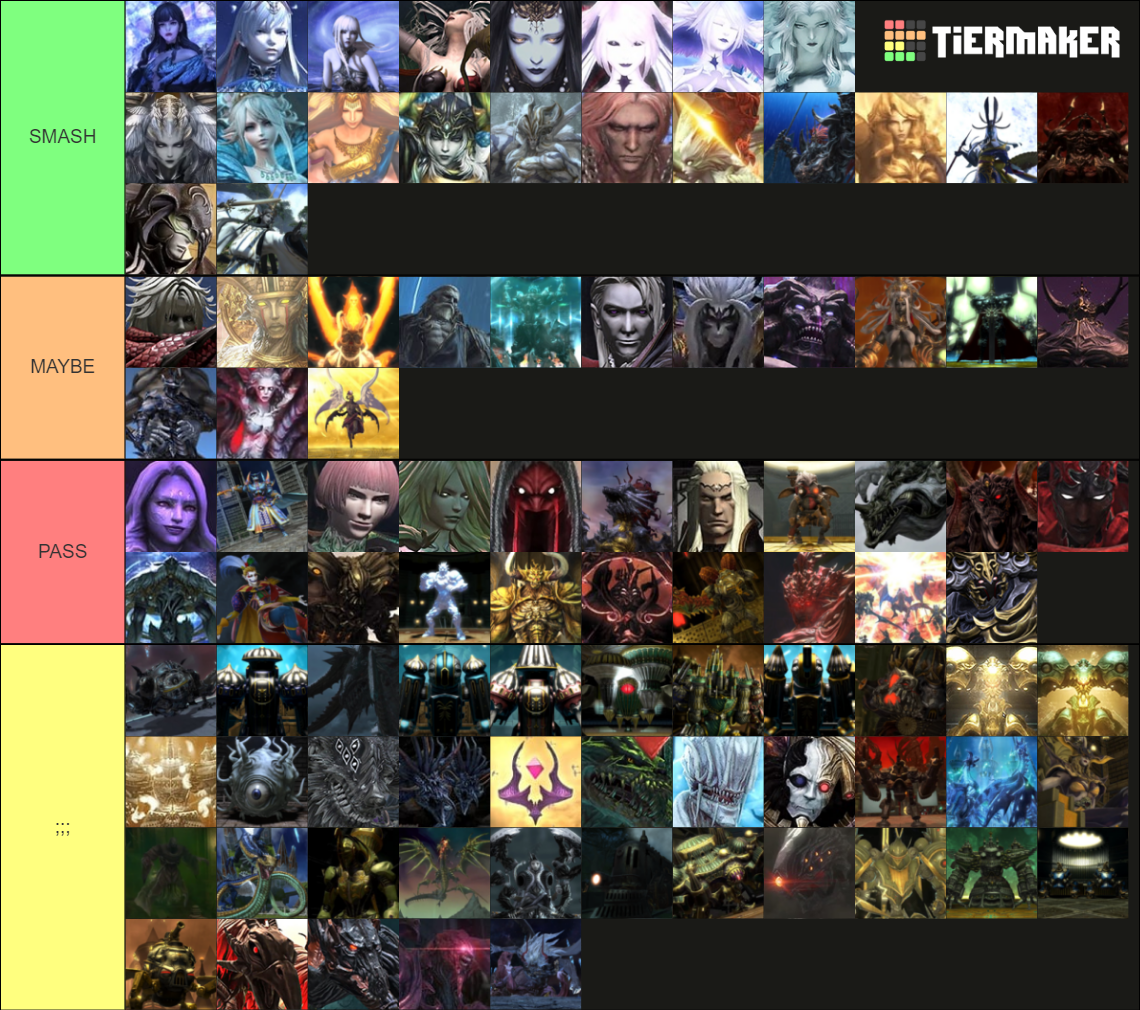 FFXIV Raids/Trials Tier List (Community Rankings) - TierMaker