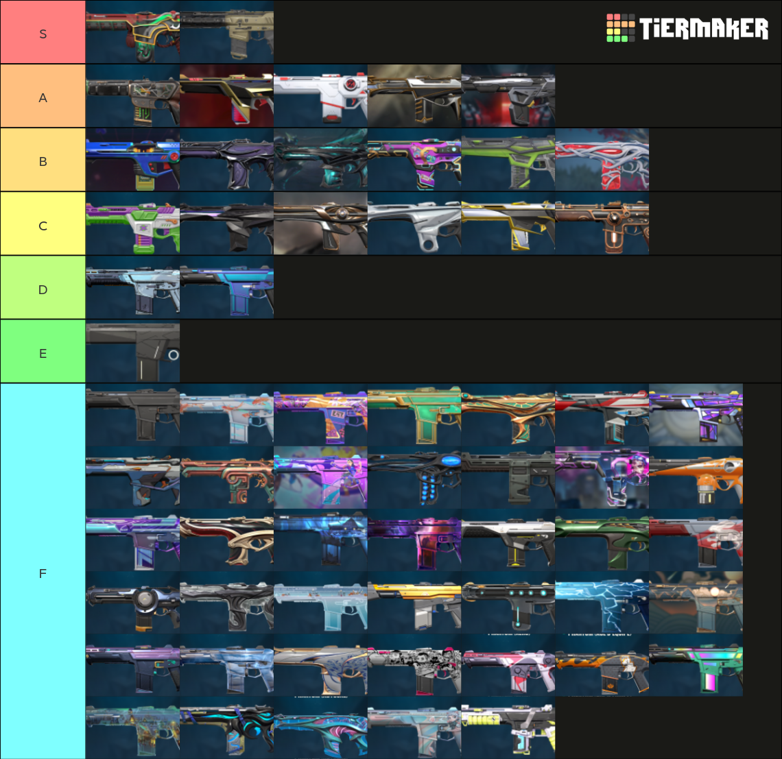 Valorant Phantom Skins (11/2023) Tier List (Community Rankings) - TierMaker