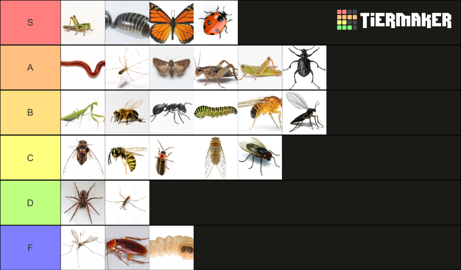 best and worst bugs Tier List (Community Rankings) - TierMaker