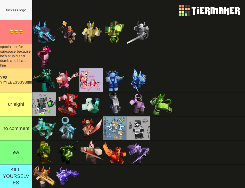PHIGHTING! characters (playable + lore/npc) Tier List (Community ...