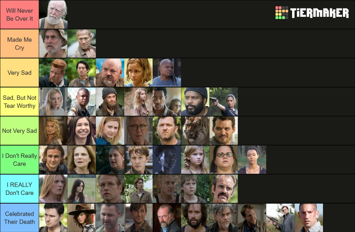 Saddest Walking Dead Deaths Tier List (Community Rankings) - TierMaker