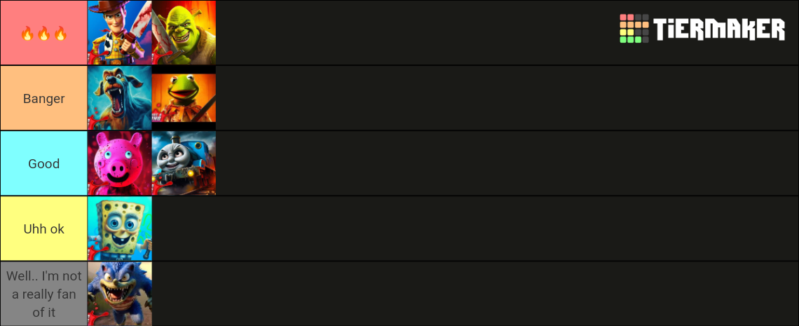 Cursed character sing a song (Christmas update) Tier List (Community ...