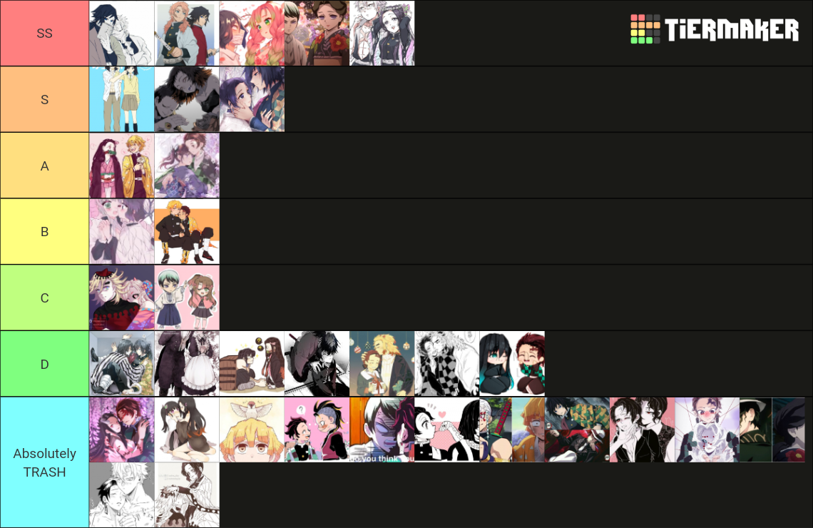 Demon slayer ships Tier List (Community Rankings) - TierMaker