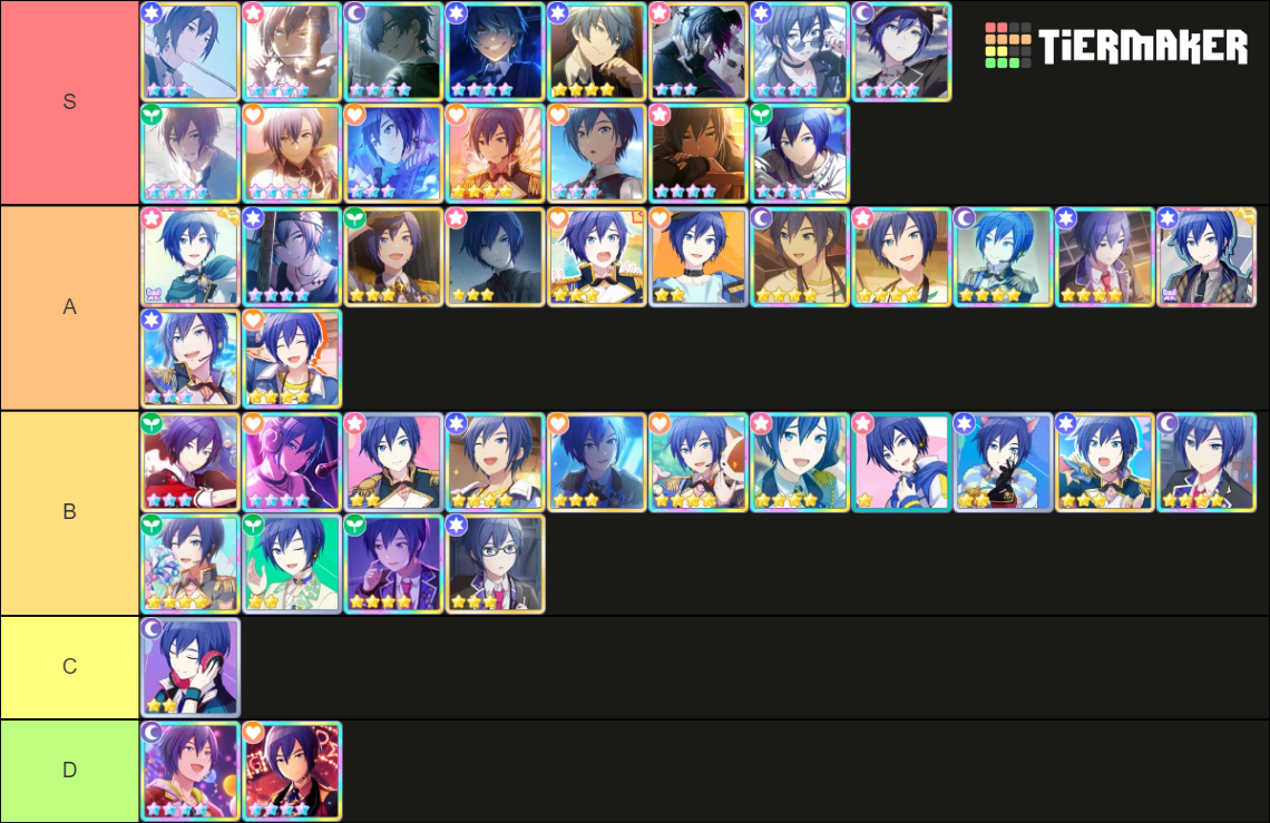 PJSK KAITO cards Tier List (Community Rankings) - TierMaker