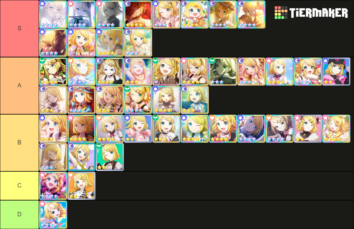 PJSK Rin cards Tier List (Community Rankings) - TierMaker