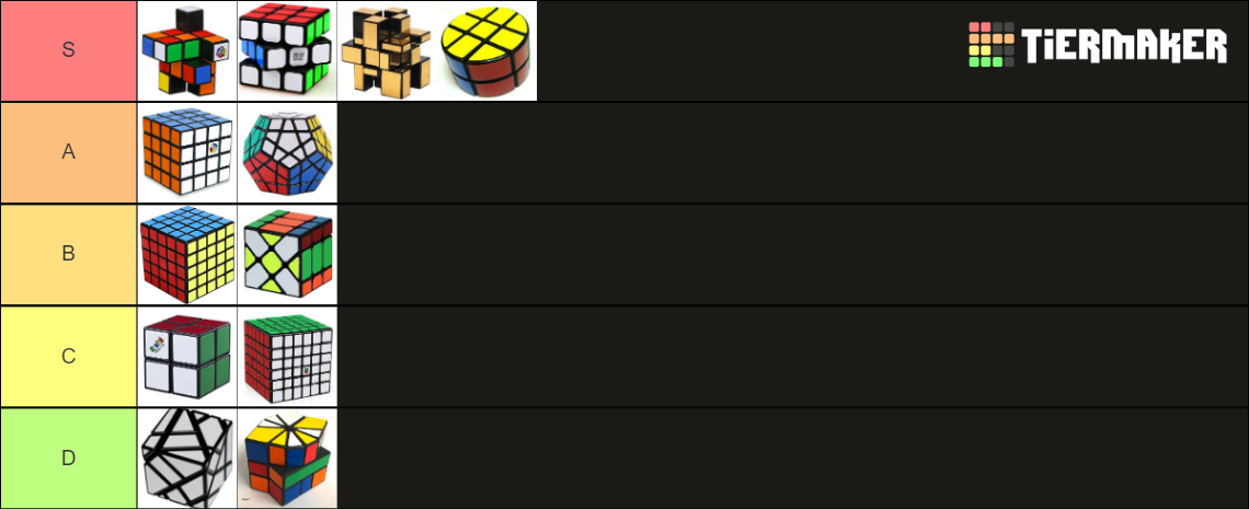 Rubik's cubes Tier List (Community Rankings) - TierMaker