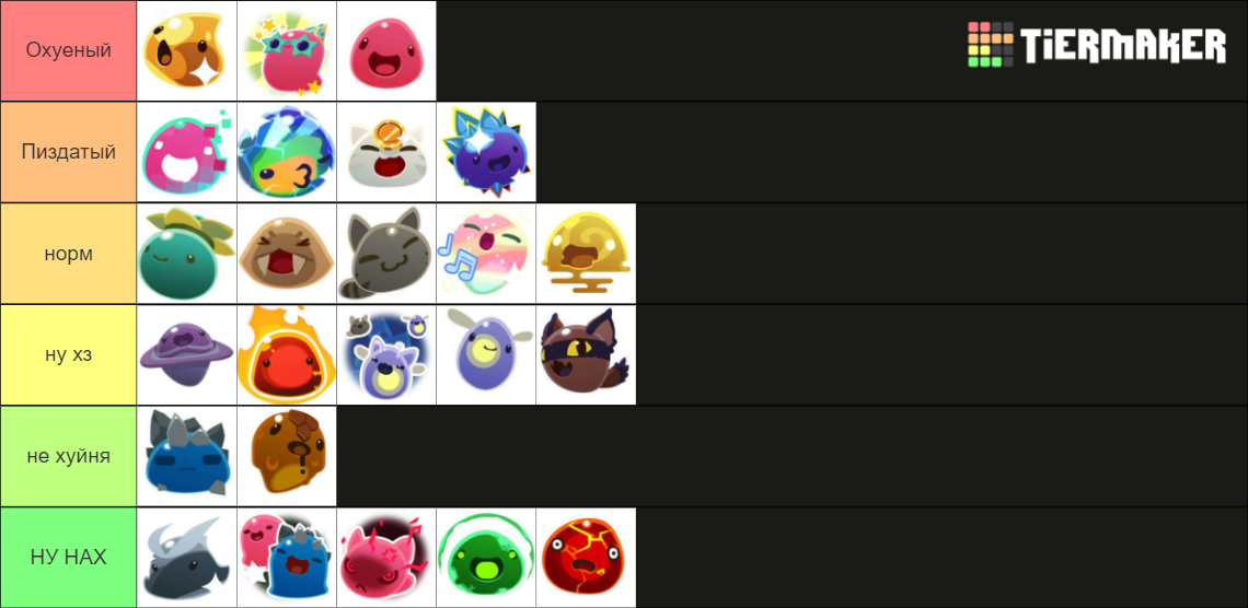 all slimes slime rancher 1 and 2 Tier List (Community Rankings) - TierMaker