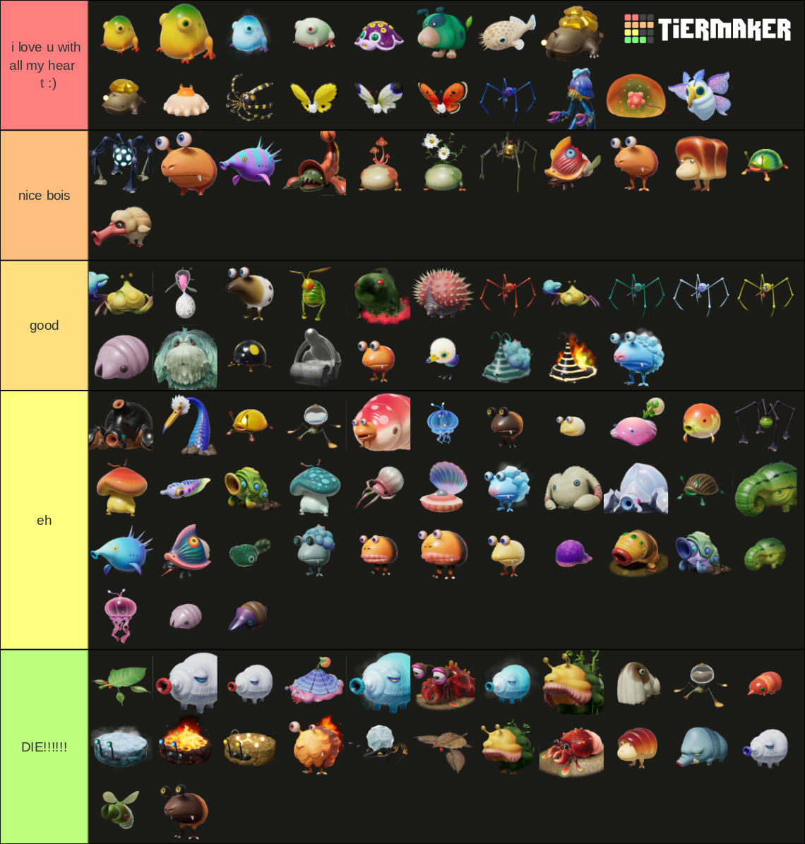 Pikmin 4 Enemies Tier List (Community Rankings) - TierMaker