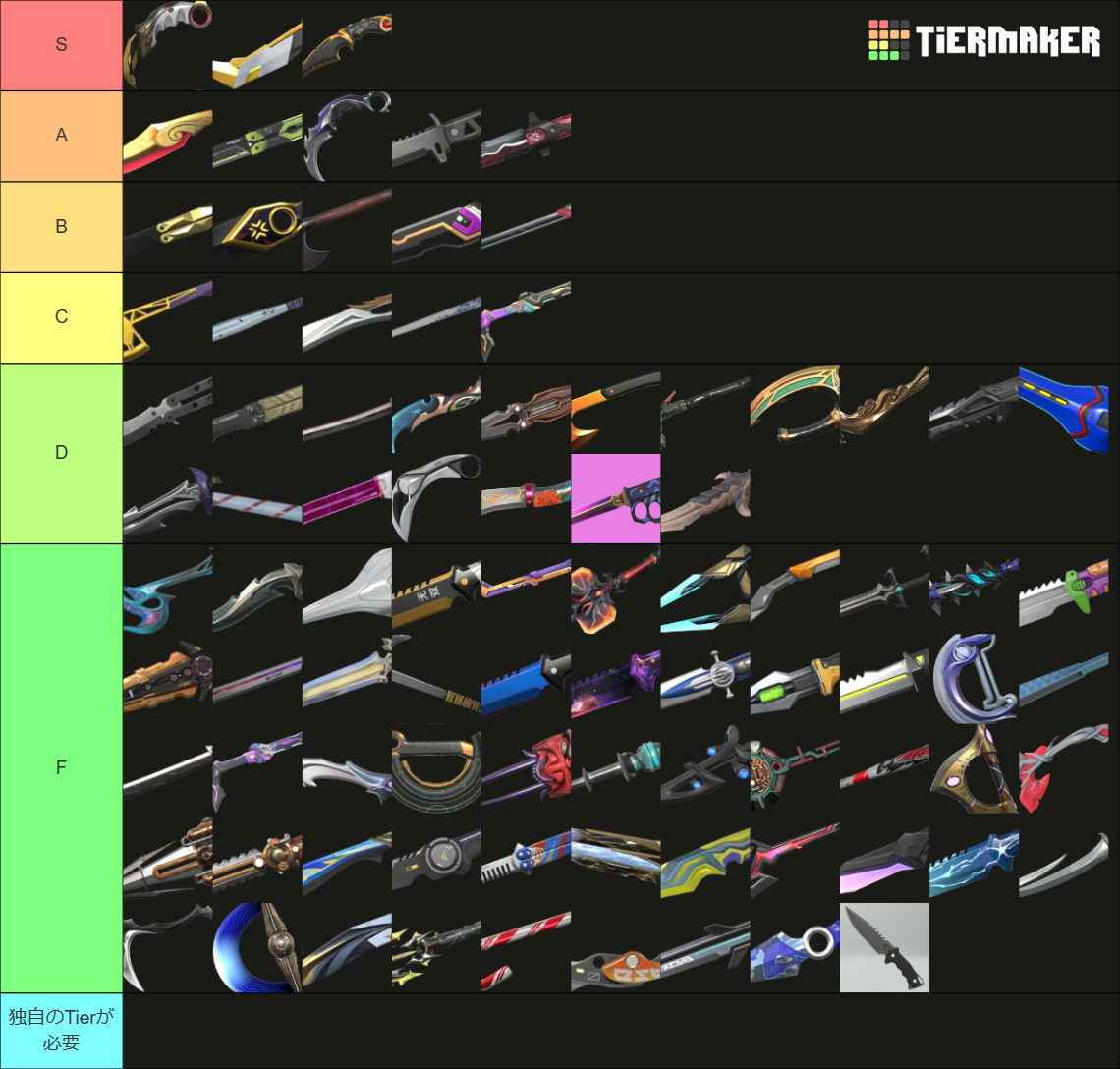 Valorant Knife Skins (August 2023) Tier List (Community Rankings ...