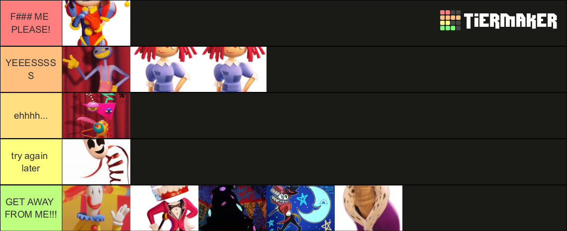 tadc smash or pass :) Tier List (Community Rankings) - TierMaker