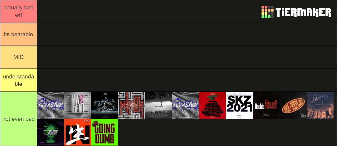 Worst skz songs Tier List (Community Rankings) - TierMaker