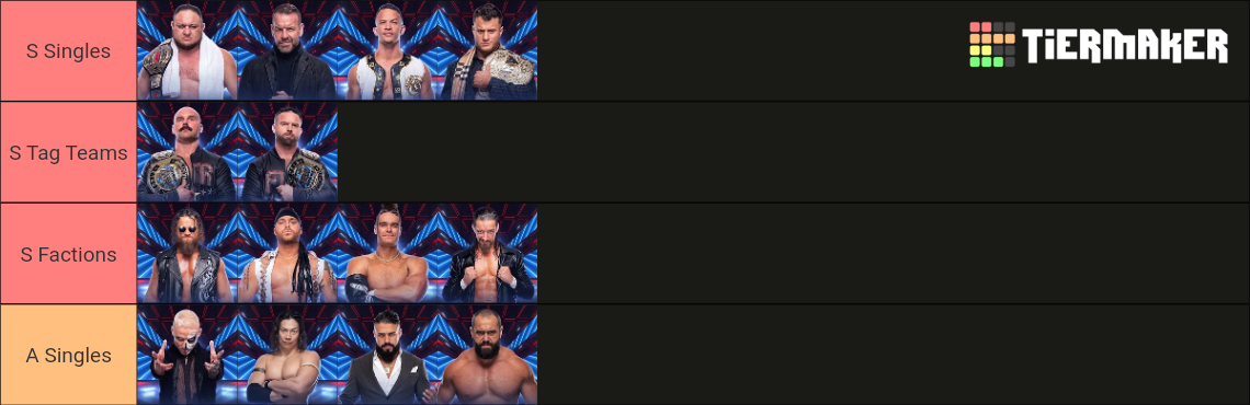 AEW's Mens Roster 2023 Tier List (Community Rankings) - TierMaker