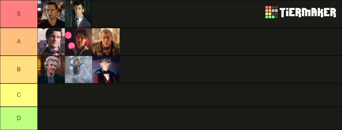 Doctor Who Tier List (Community Rankings) - TierMaker