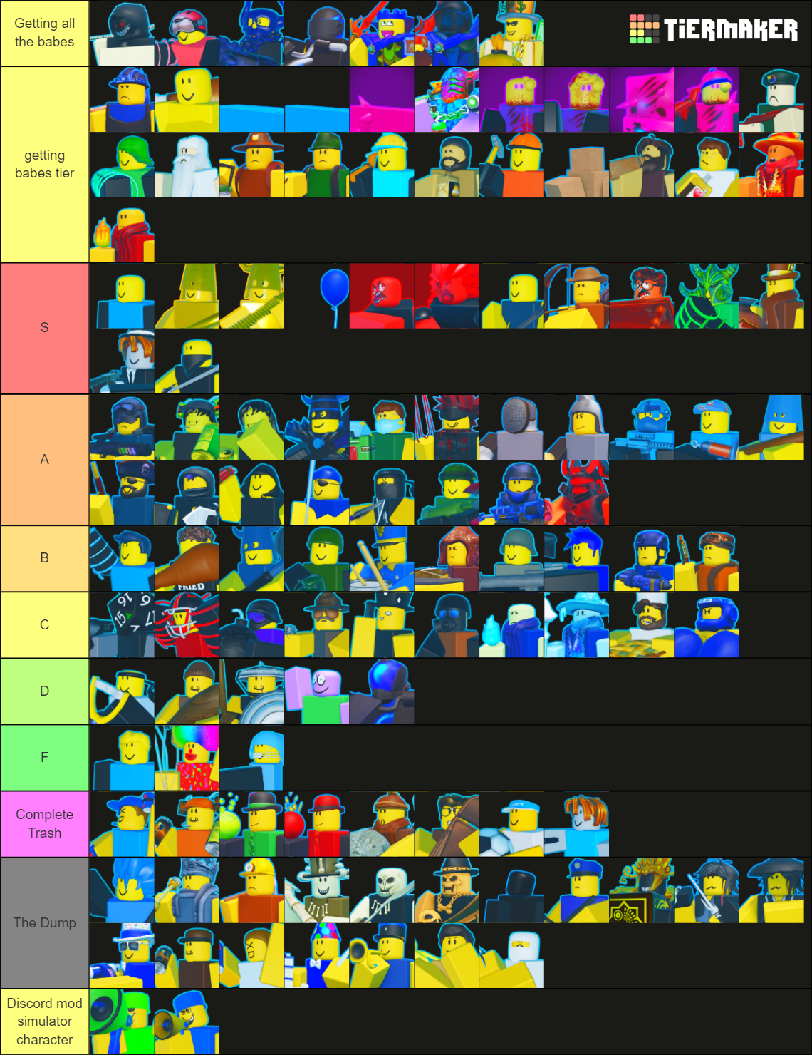 The Battle Bricks: Friendly Units [Royal Flush] Tier List (Community ...