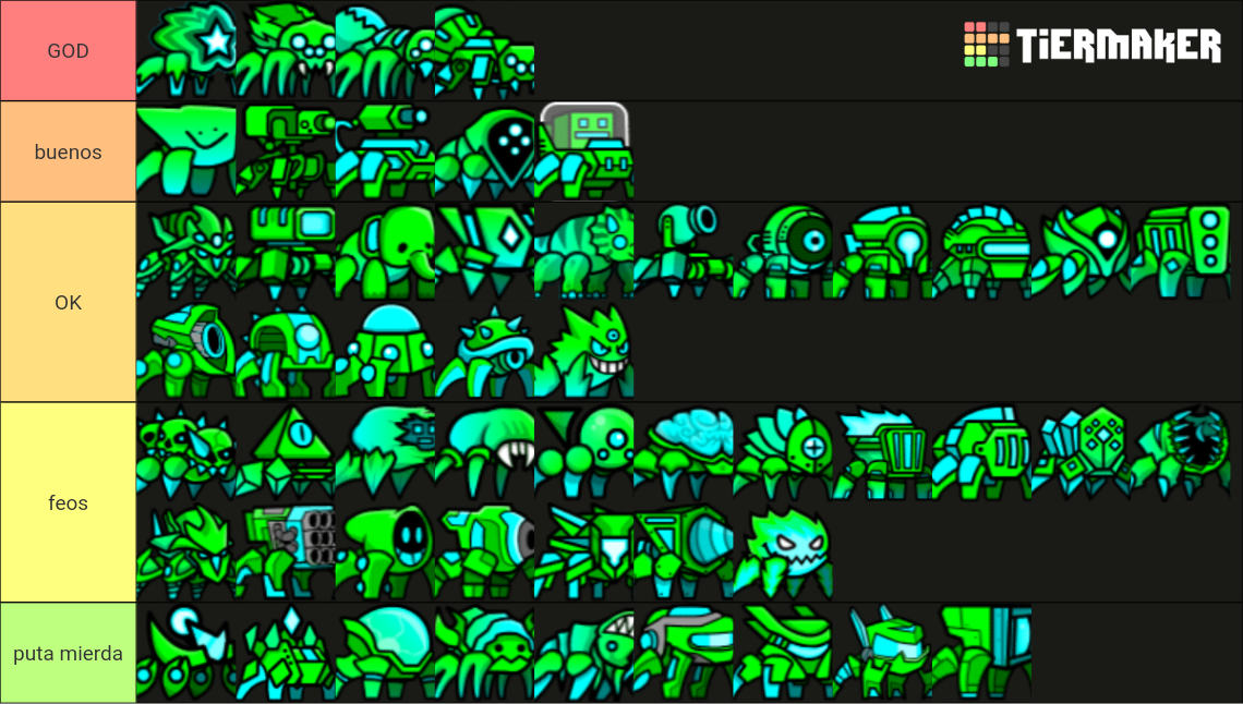 Geometry Dash Spiders 2.2 Tier List (Community Rankings) - TierMaker