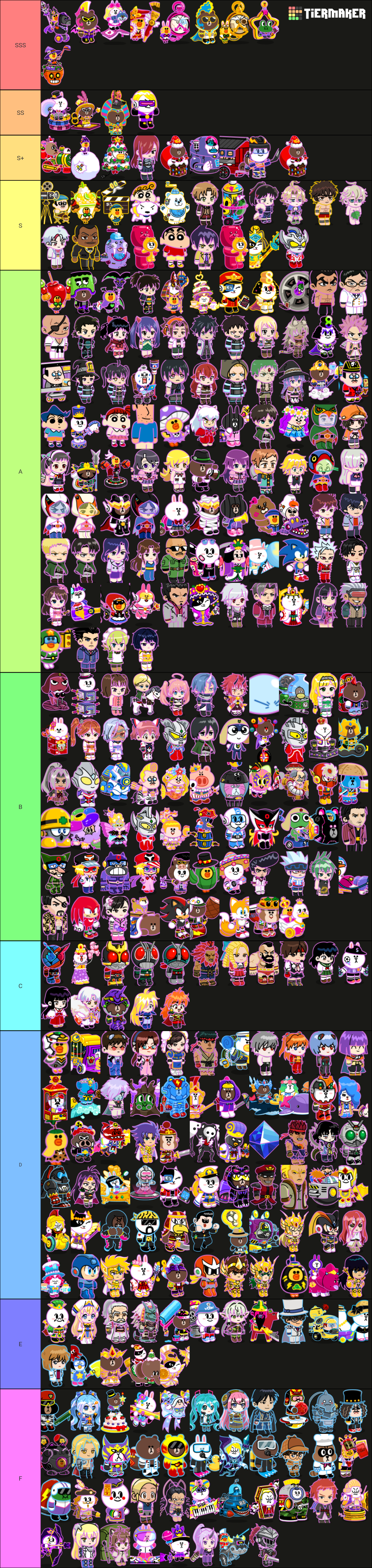 LINE RANGERS TIER Tier List (Community Rankings) - TierMaker