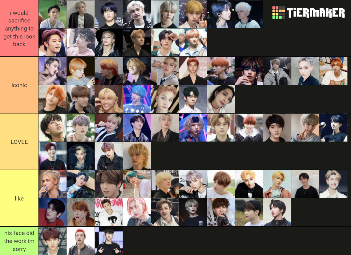 stray kids hair ranking Tier List (Community Rankings) - TierMaker
