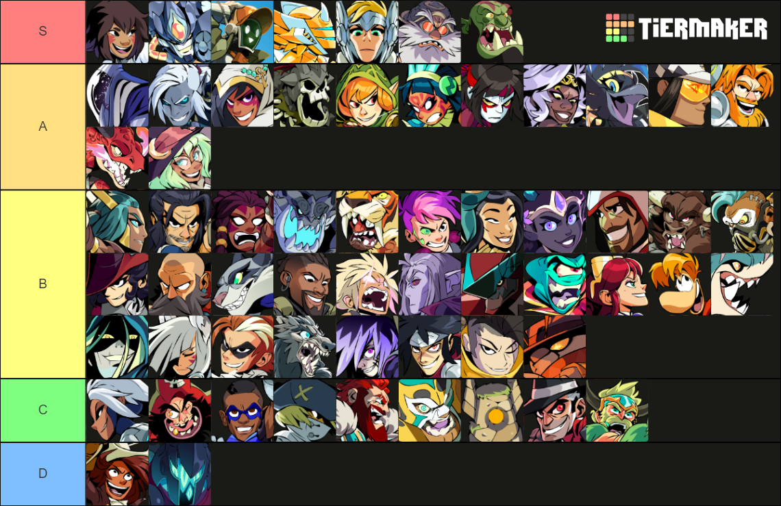 Legends do Brawlhalla (2024) Tier List (Community Rankings) - TierMaker