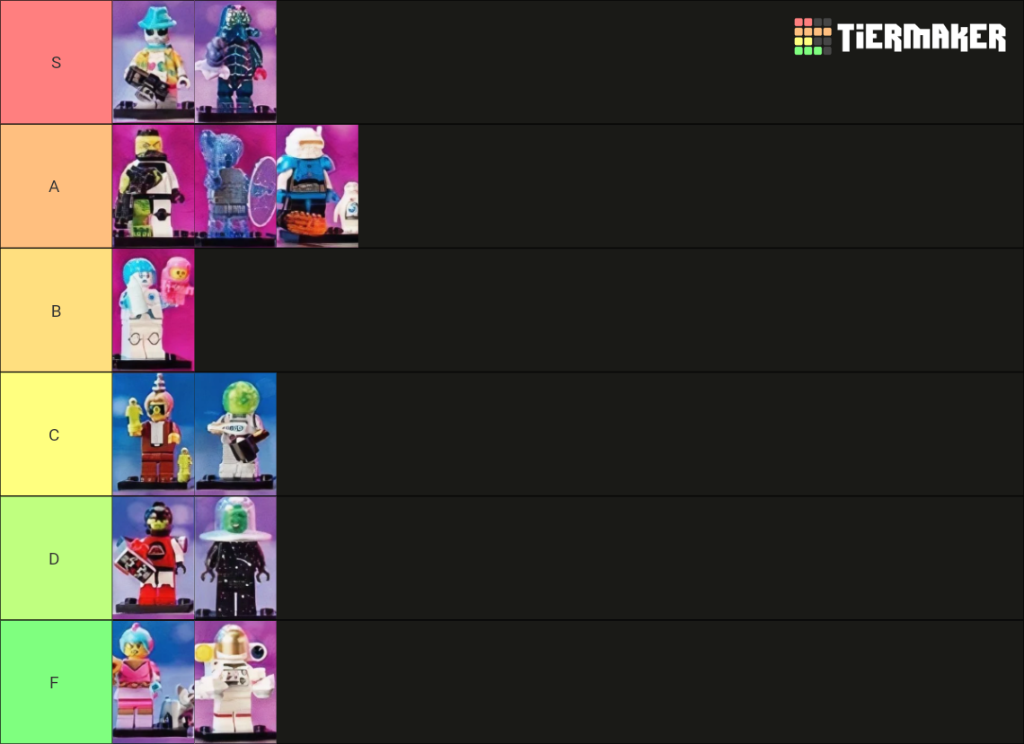 Lego Space CMF Tier List (Community Rankings) - TierMaker