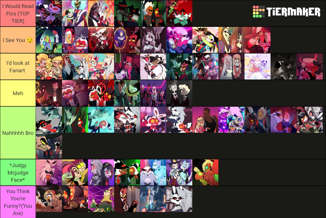 Ranking Helluva Boss Ships Tier List (Community Rankings) - TierMaker Ranking Helluva Boss Ships Tier List (Community Rankings) - TierMaker