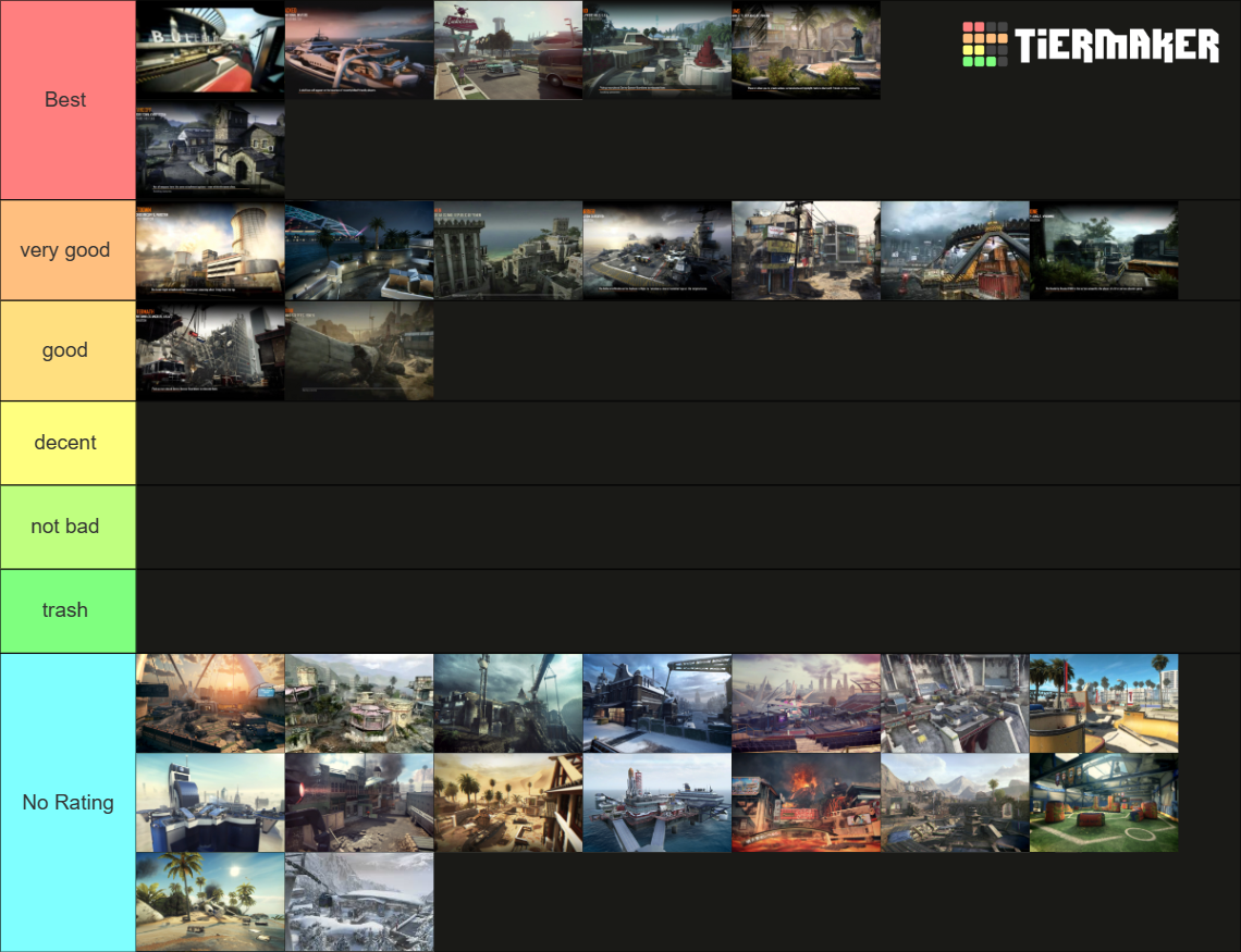 All BO2 Maps Tier List (Community Rankings) - TierMaker