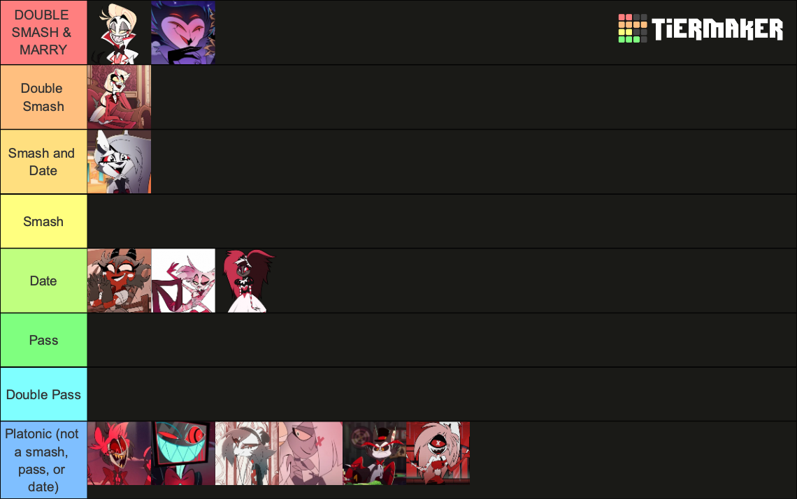 Smash Or Pass Hazbinhelluva Tier List Community Rankings Tiermaker