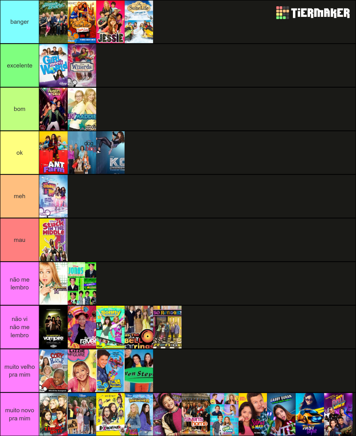 Disney Channel Shows Tier List (Community Rankings) - TierMaker