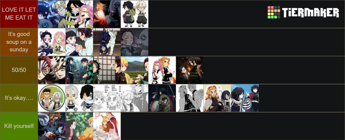 Demon slayer ship tierlist Tier List (Community Rankings) - TierMaker