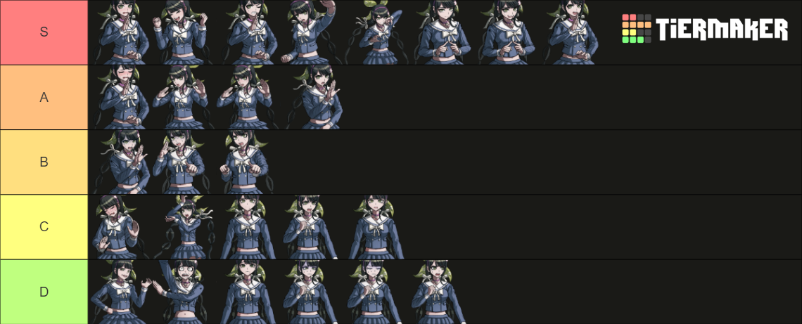 Tenko Chabashira Sprites Tier List (Community Rankings) - TierMaker