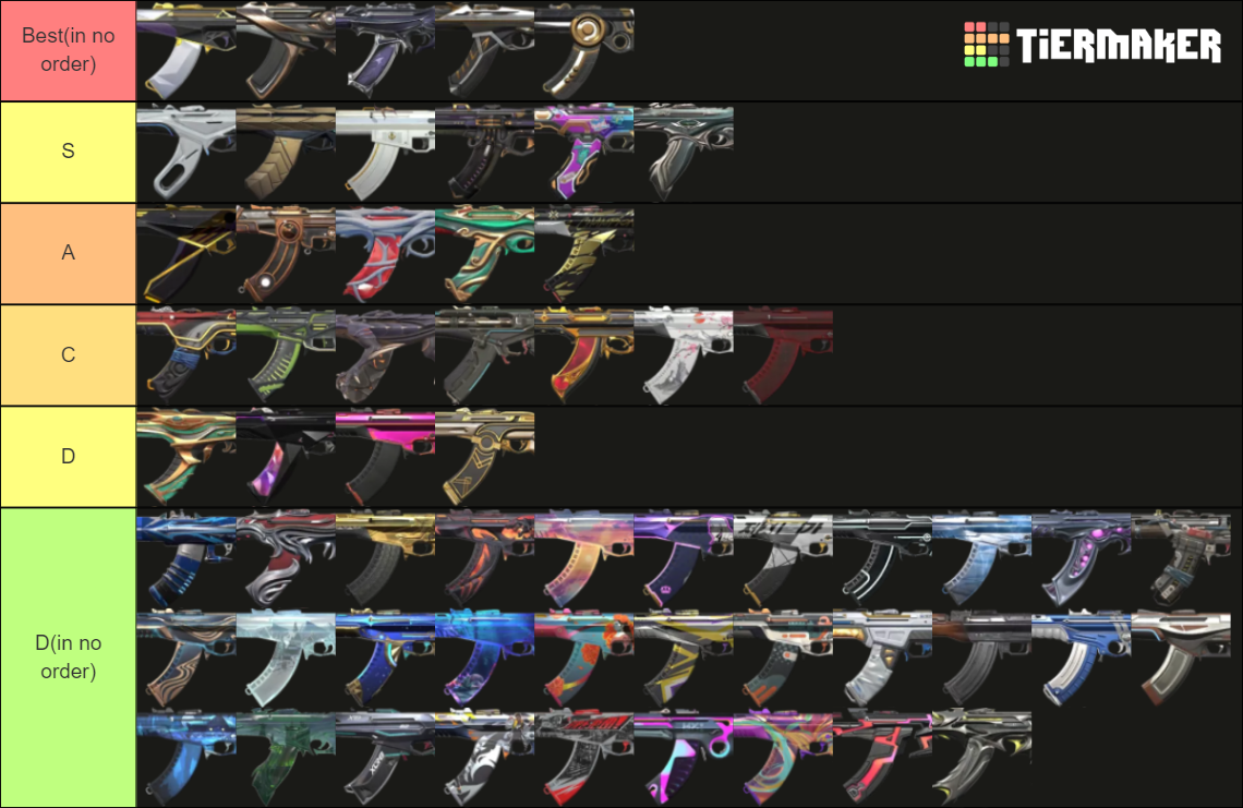 Valorant Vandal skins ( August 2023) Maker Tier List (Community ...