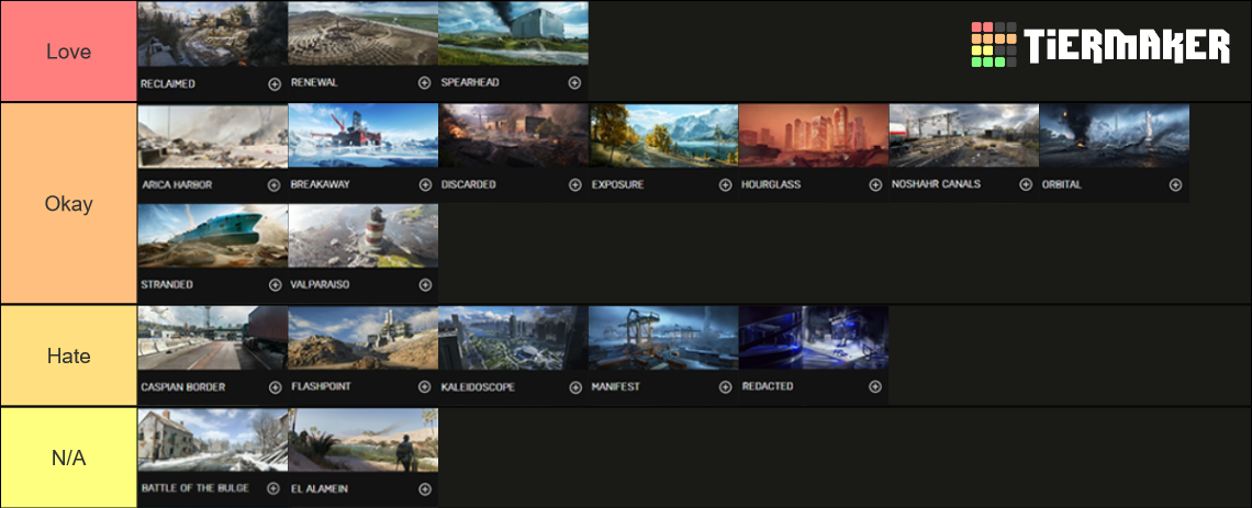 Battlefield 2042 Conquest 64 Maps Season 6 Tier List (Community ...