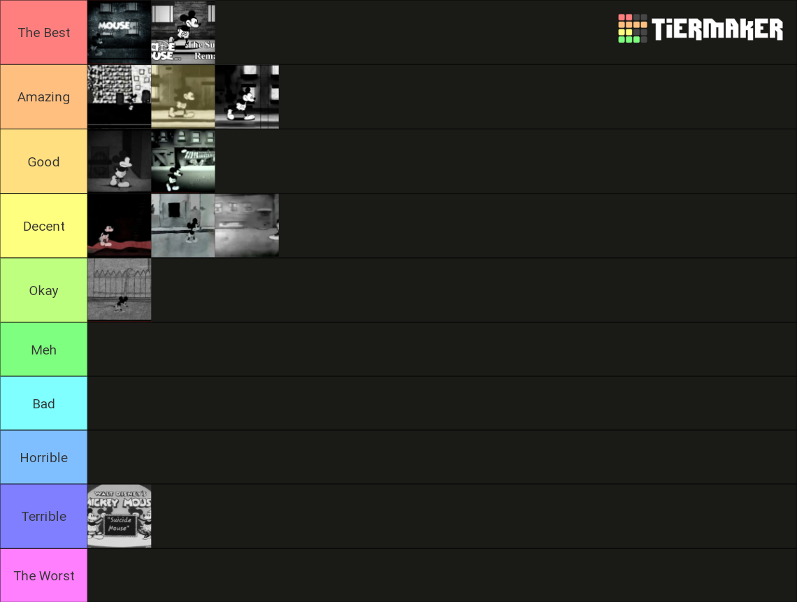 Mouse.AVI Remakes V2 Tier List (Community Rankings) - TierMaker