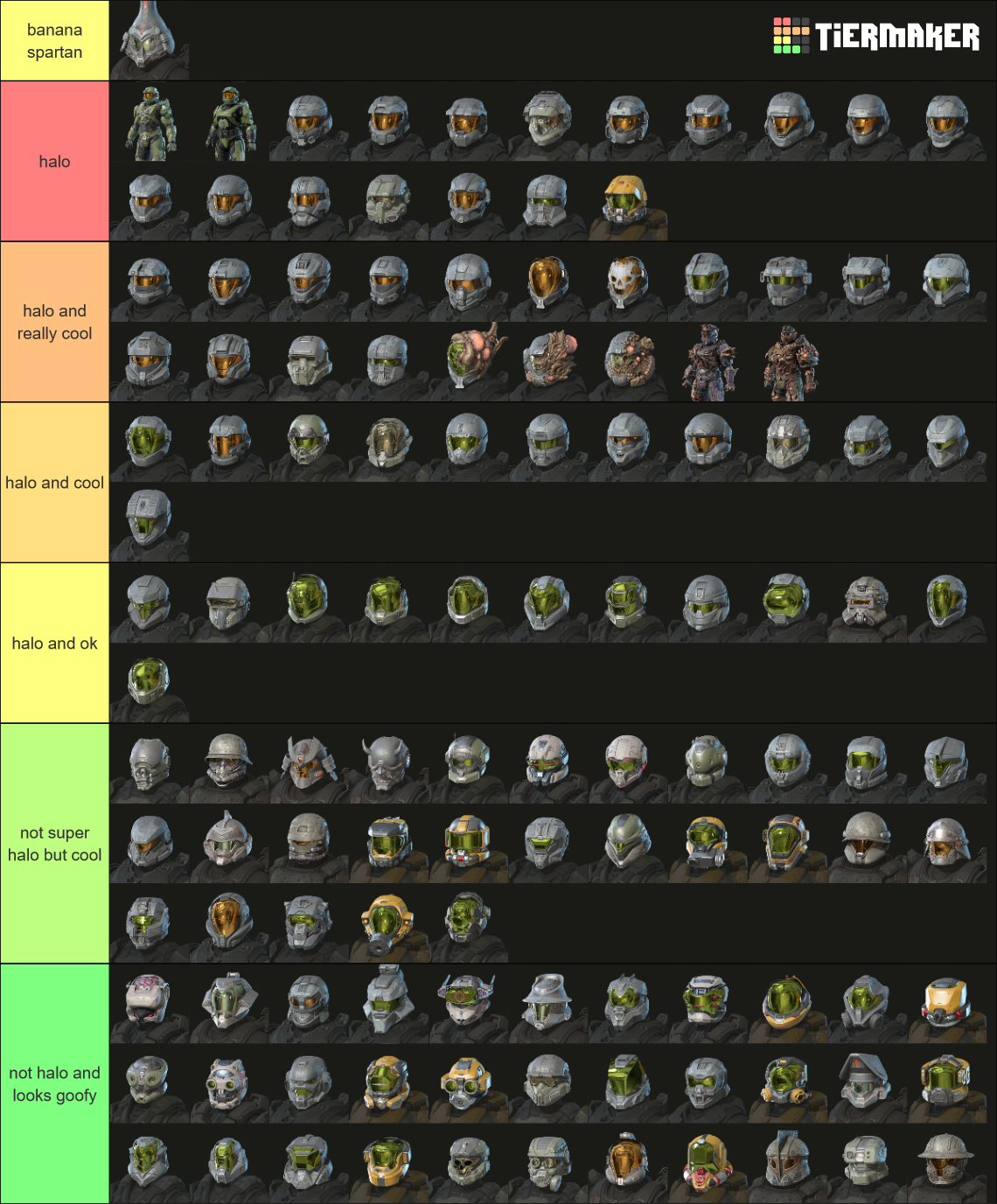 Halo Infinite Helmets (SOF UPDATE) Tier List (Community Rankings ...