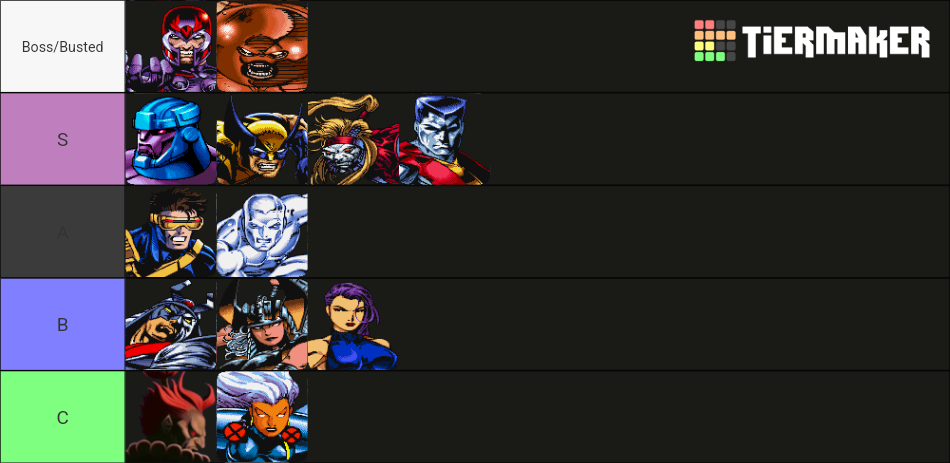 X-MEN CHILDREN OF THE ATOM Tier List (Community Rankings) - TierMaker