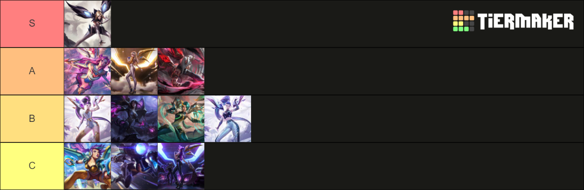 Kai'Sa Skins Tierlist (Updated InkShadow Kai'sa) Tier List (Community ...
