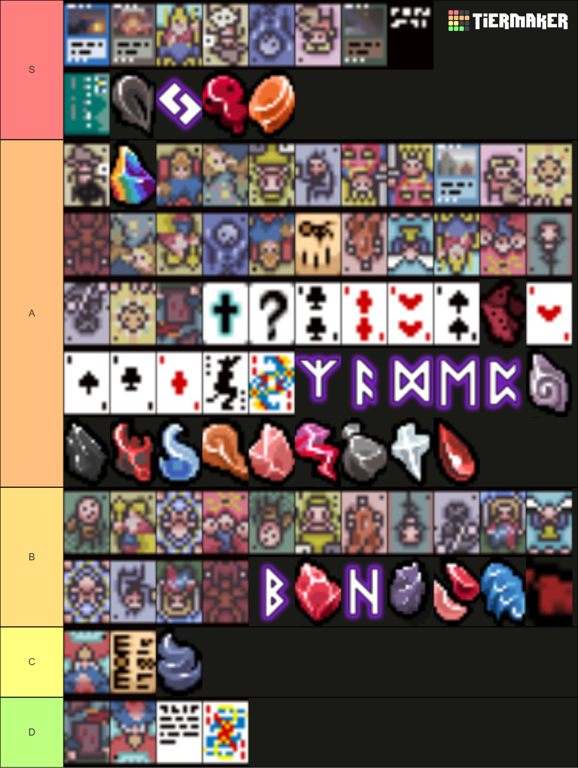 Isaac Repentance - All Cards & Runes Tier List (Community Rankings ...