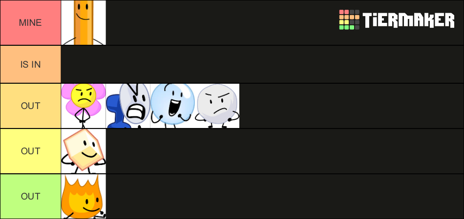 Bfdi Tier List (Community Rankings) - TierMaker