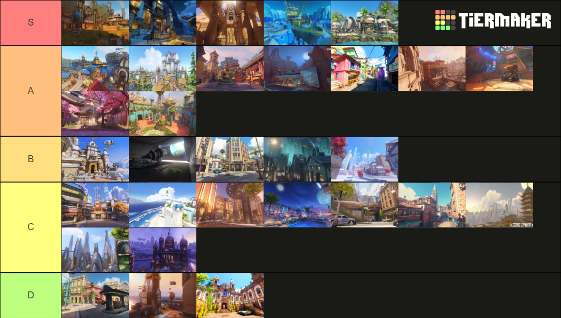 Overwatch 2 All Maps Tier List (Community Rankings) - TierMaker