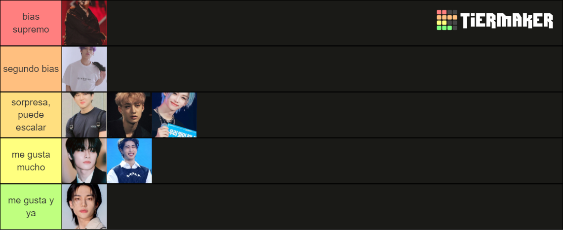 STRAY KIDS BIAS Tier List (Community Rankings) - TierMaker
