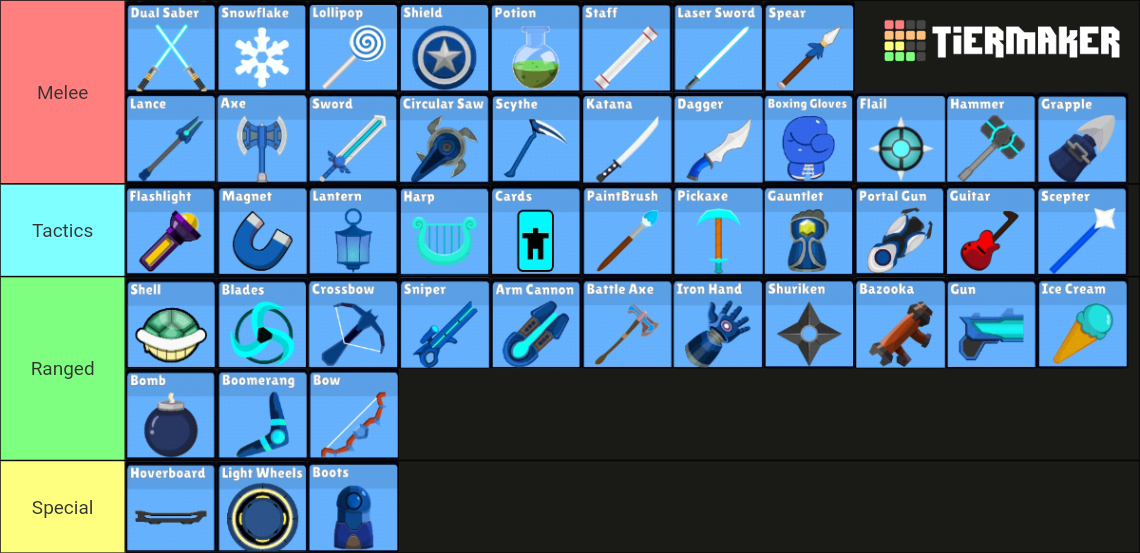 Supreme Duelist Stickman Weapons TierList v3.2.5 Tier List (Community ...