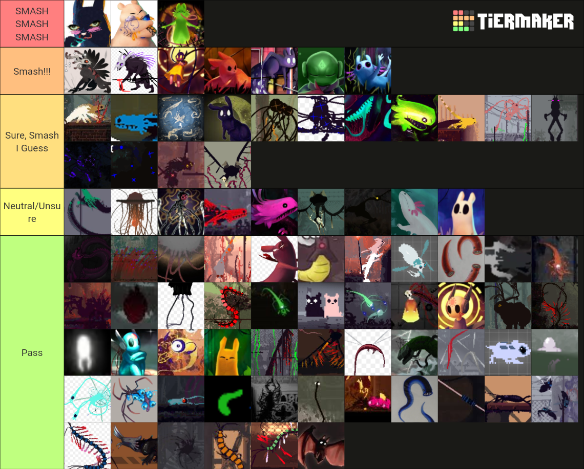 Rain World Smash or Pass (All Creatures) Tier List (Community Rankings ...