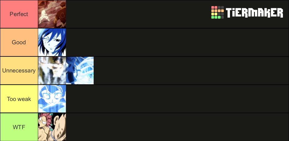 Fairy Tail Iced Shell Tier List (Community Rankings) - TierMaker