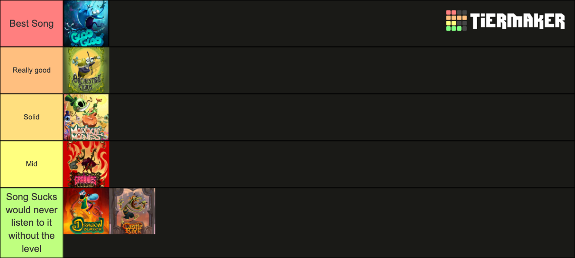Rayman Legends Music Levels Tier List (Community Rankings) - TierMaker