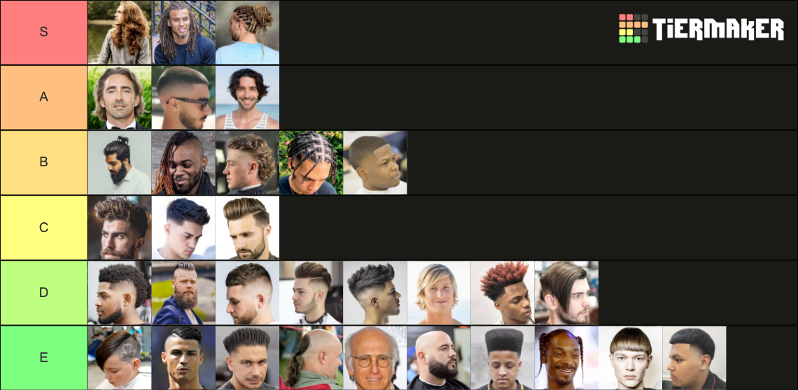 Men's Hairstyles Tier List (Community Rankings) - TierMaker