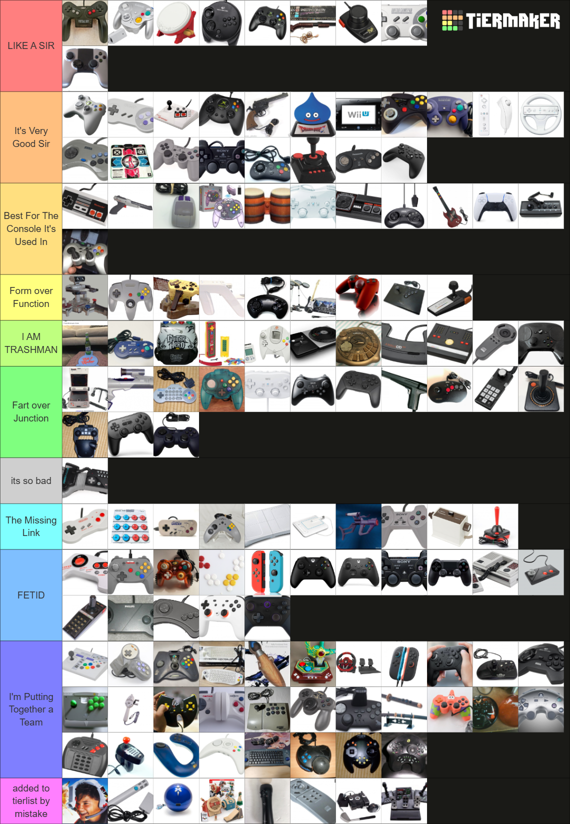 The Ultimate Controller Tier List (Community Rankings) - TierMaker