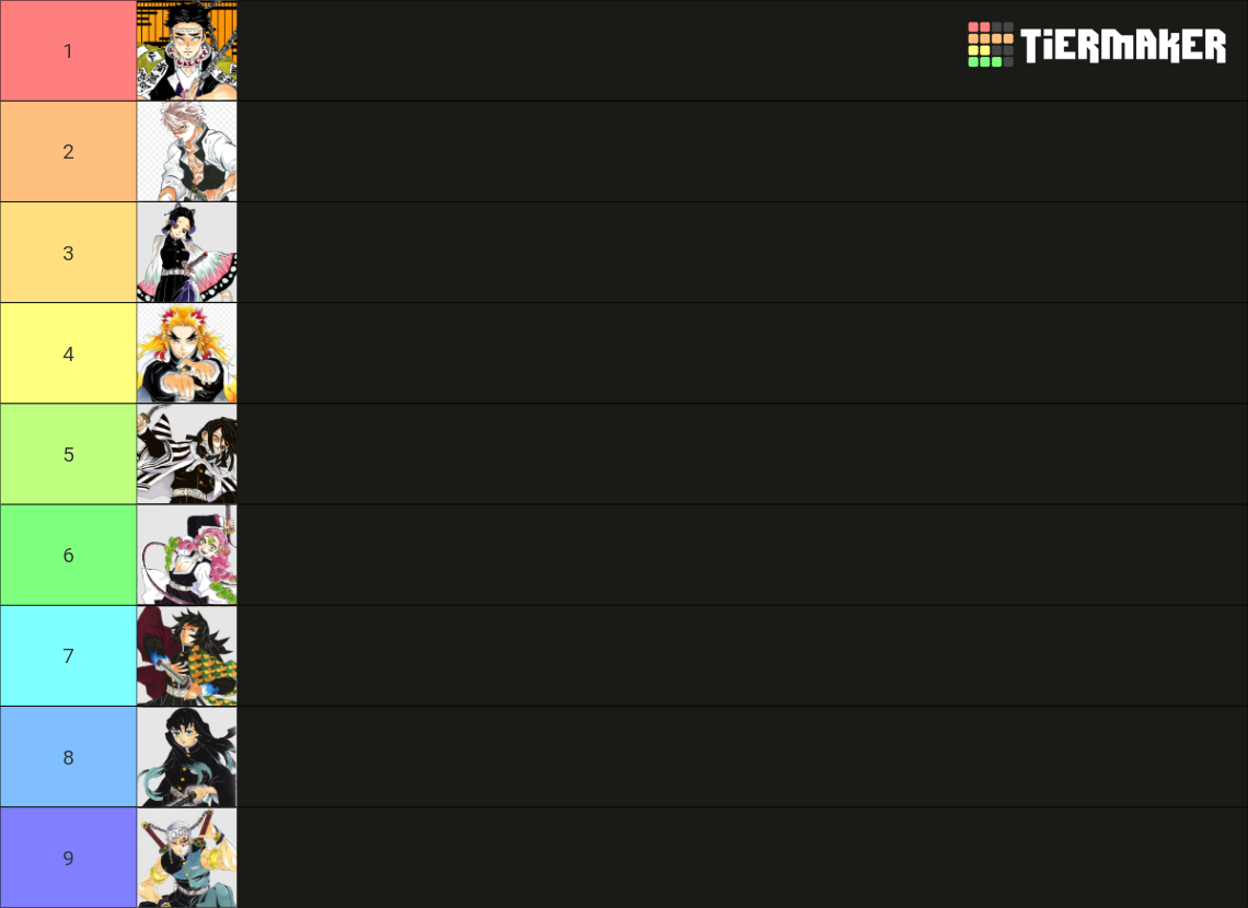 Demon Slayer Base Hashira Power List Tier List (Community Rankings ...