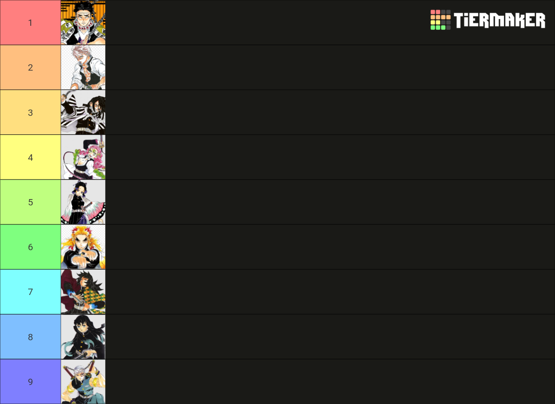 Demon Slayer Base Hashira Power List Tier List (Community Rankings ...