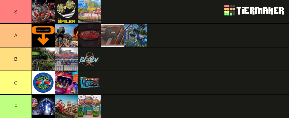 Alton Towers Rides 2024 Edition Tier List Community Rankings Tiermaker