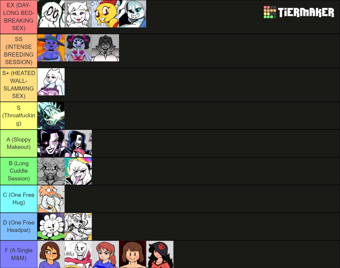 Under(her)tail Favorite Characters Tier List (Community Rankings ...